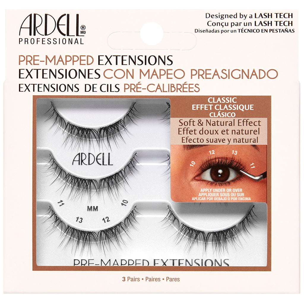Ardell Pre-Mapped Extensions Classic (3 Pairs) | False Eyelashes