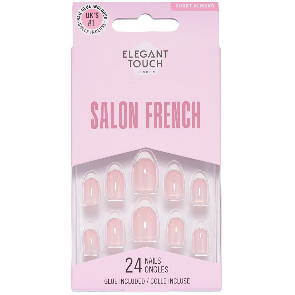 Elegant Touch False Nails Almond Short Length - French 162 | False ...