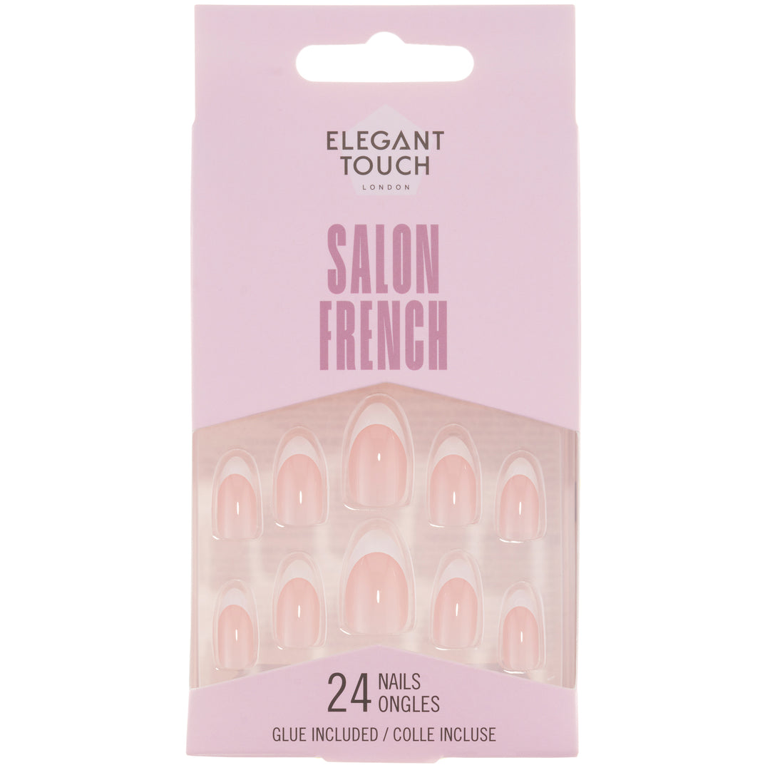 Elegant Touch False Nails Stiletto Short Length - French 122 | False ...