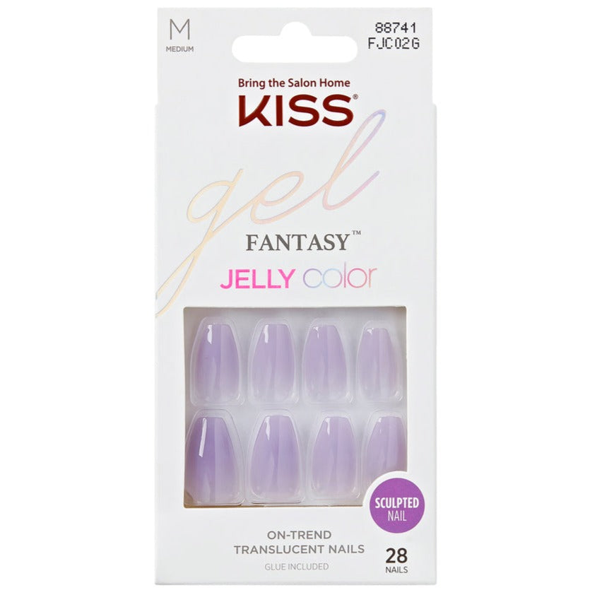 Kiss False Nails Gel Fantasy Jelly Color - Quince Jelly | False Eyelashes