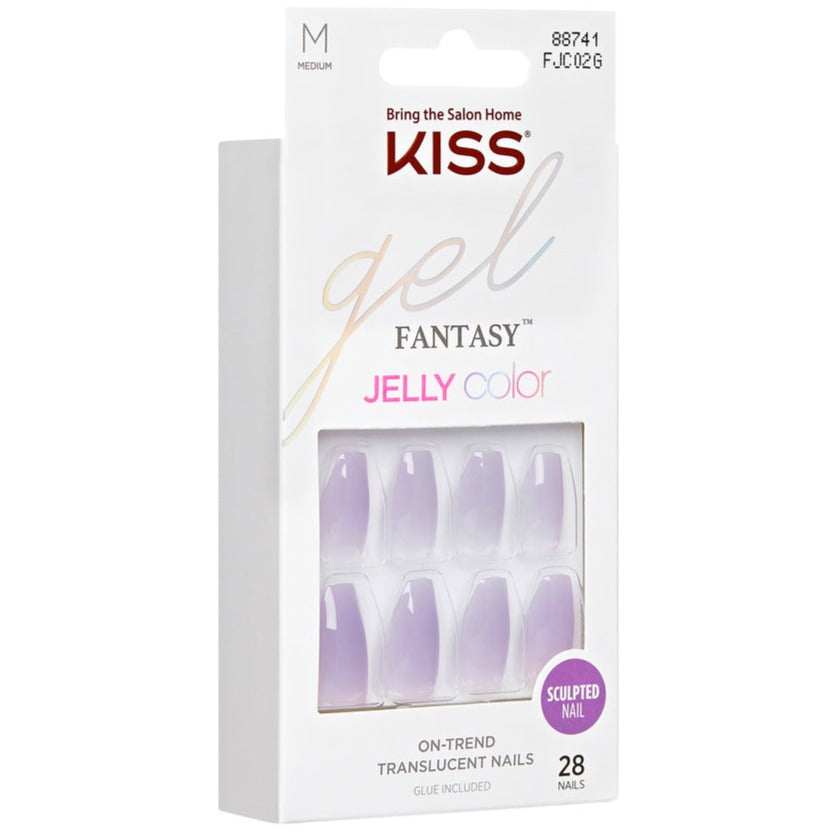 Kiss False Nails Gel Fantasy Jelly Color - Quince Jelly | False Eyelashes