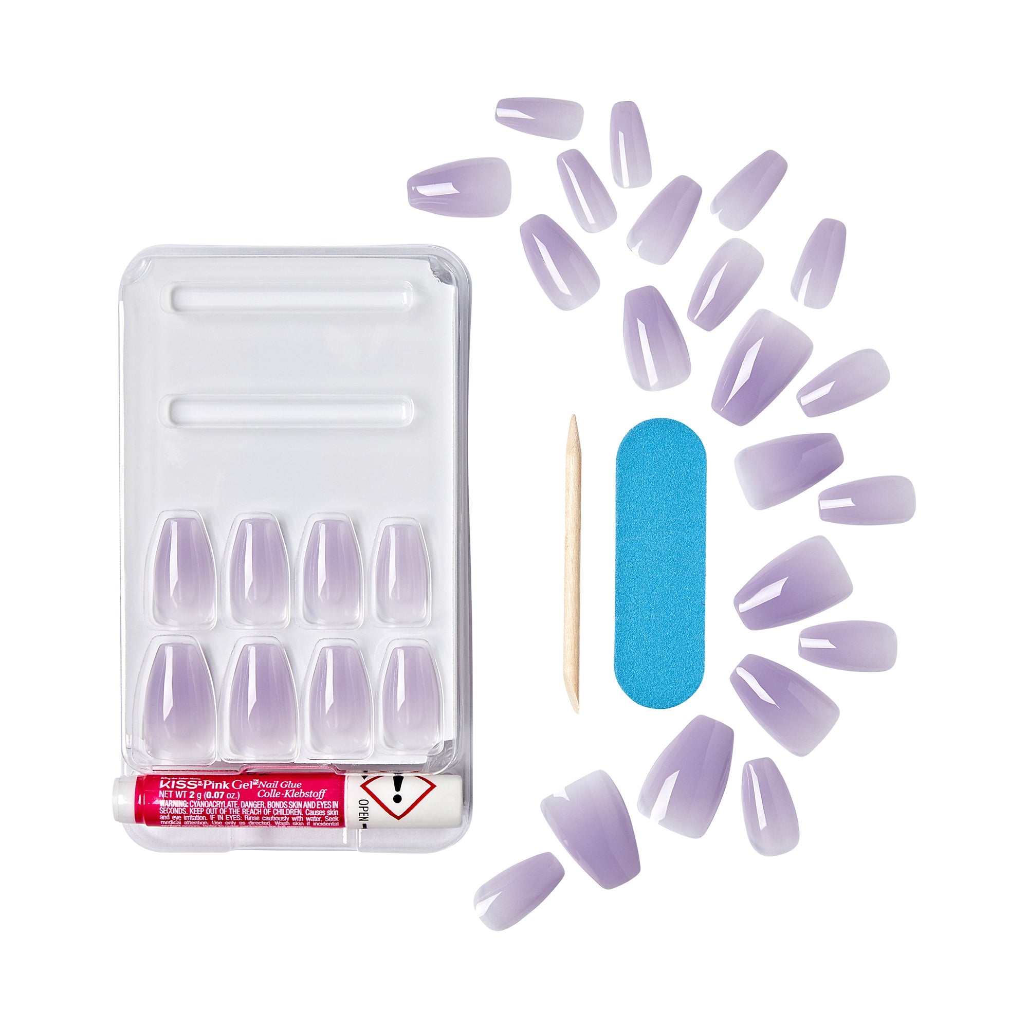 Kiss False Nails Gel Fantasy Jelly Color - Quince Jelly | False Eyelashes