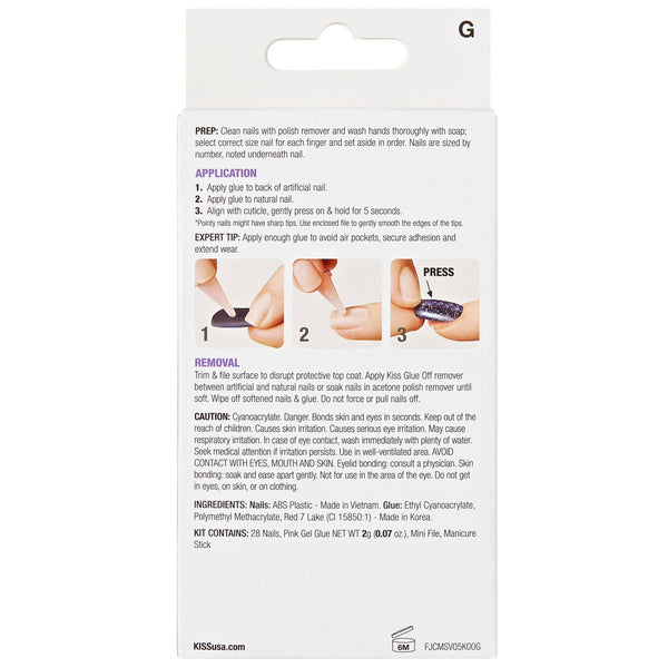 Kiss False Nails Gel Fantasy Jelly Color - Quince Jelly | False Eyelashes