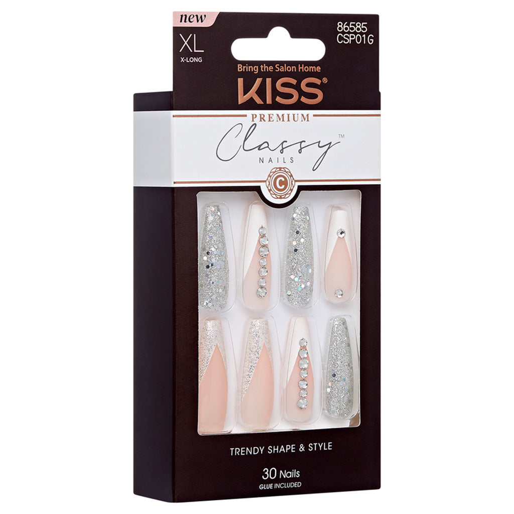 Kiss False Nails Premium Classy Nails - Sophisticated | False Eyelashes