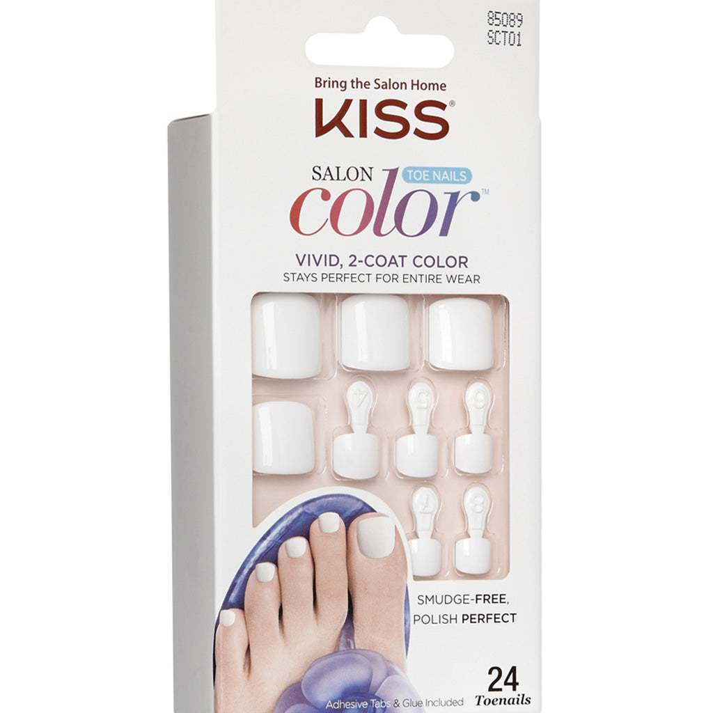 Kiss False Nails Salon Color Toe Nails - This Is Class | False Eyelashes