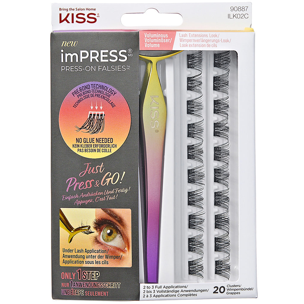 Kiss imPRESS Press-on Falsies Lash Kit - Voluminous | False Eyelashes