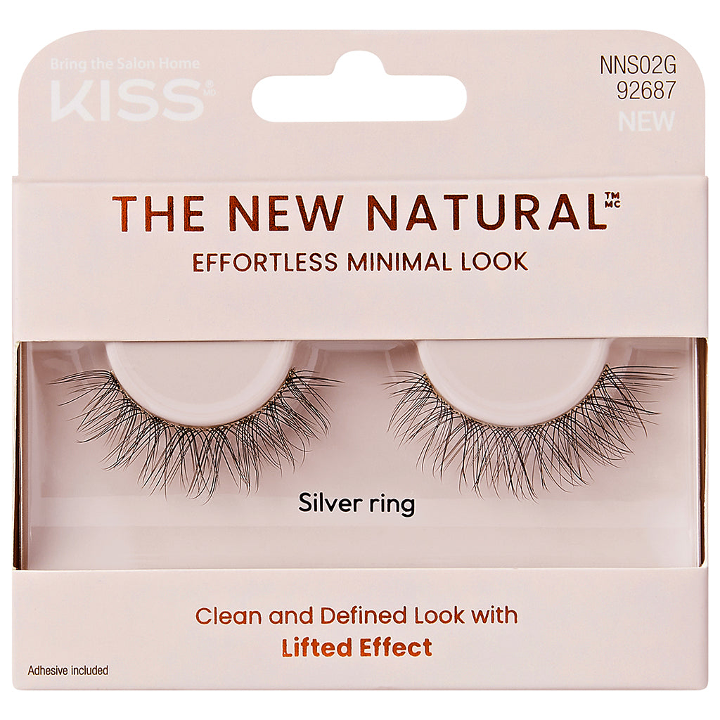 Kiss The New Natural Lashes - Silver Ring | False Eyelashes