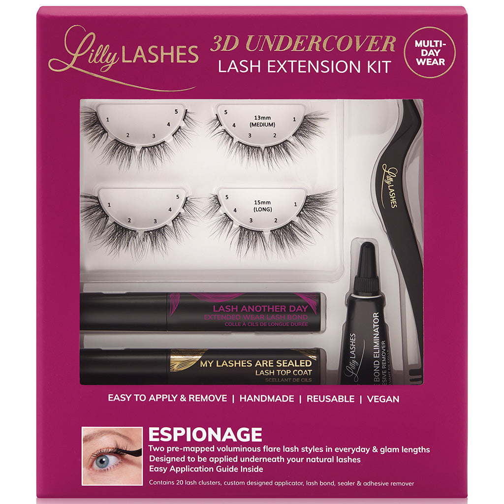 Lilly Lashes 3D Undercover Lash Extension Kit - Espionage | False Eyelashes