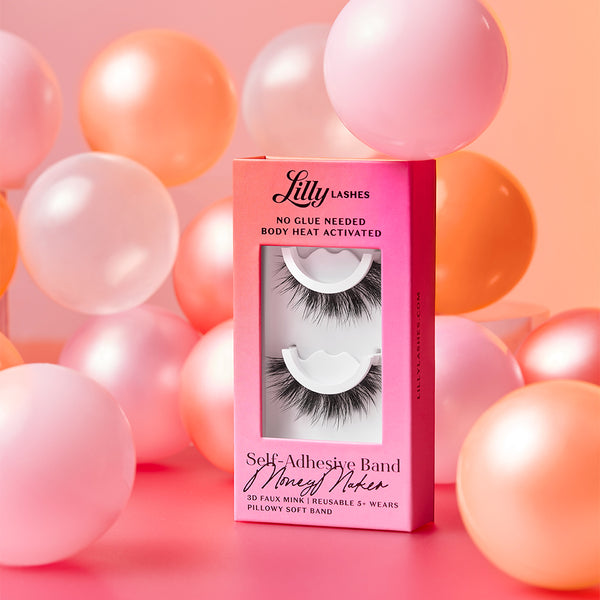 Lilly Lashes Self-Adhesive Band 3D Faux Mink Lashes - Money Maker ...