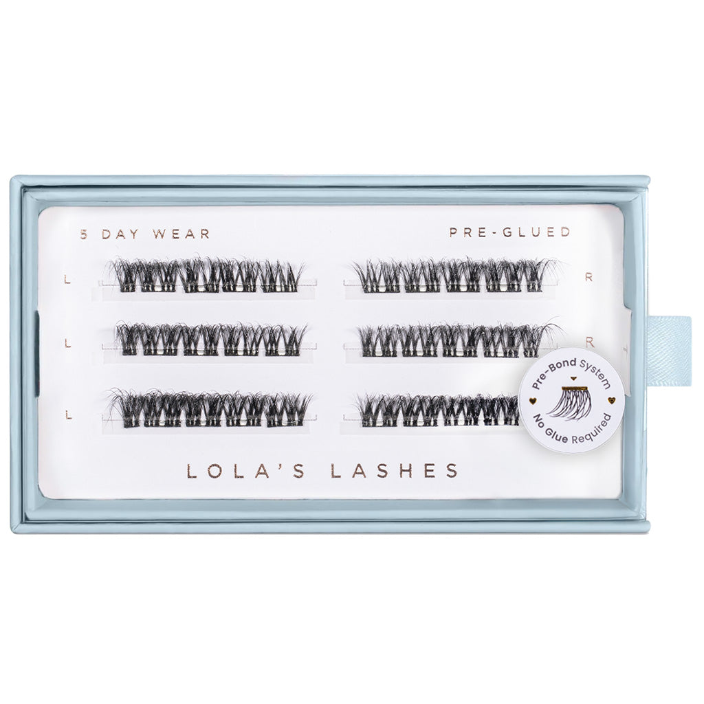Lola's Lashes Pre-Glued Cluster Lashes - Pre-Mapped Volume D | False ...
