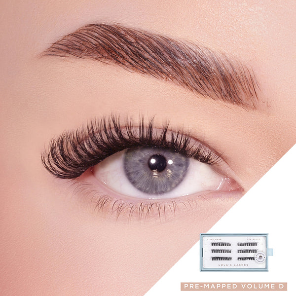 Lola's Lashes Pre-Glued Cluster Lashes - Pre-Mapped Volume D | False ...