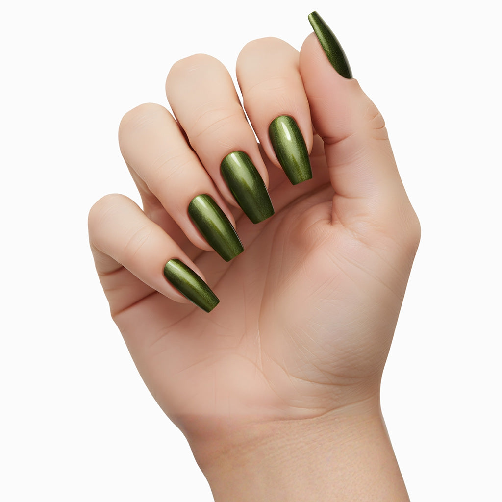 Pinky Goat Nails Salon-Gel Tips - Olive Luxe | False Eyelashes