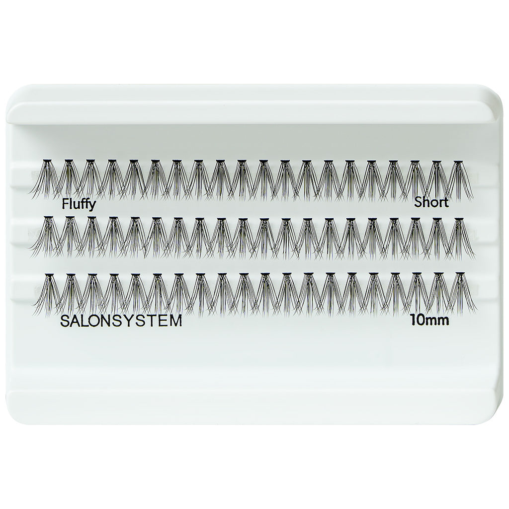 Salon System Cluster Lashes Fluffy Short | False Eyelashes
