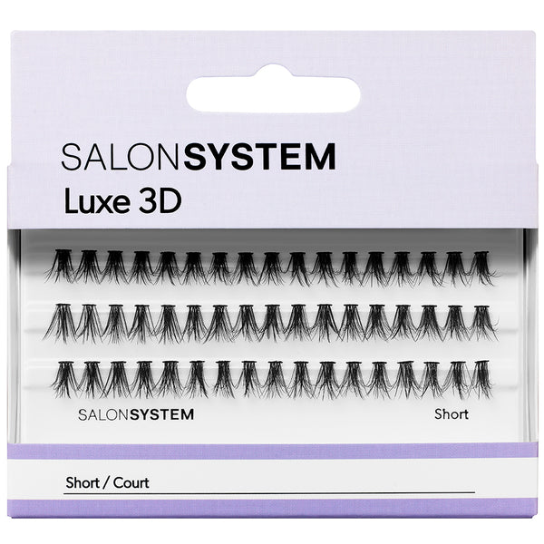 Salon System Individual Lashes Luxe 3D Short | False Eyelashes