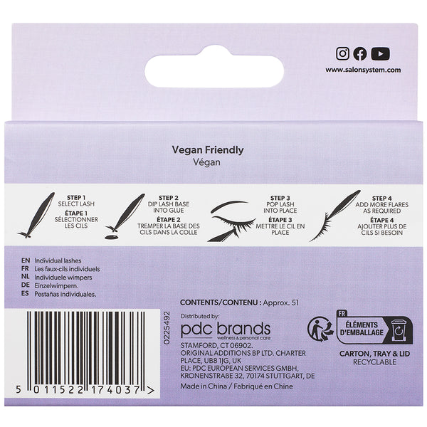 Salon System Individual Lashes Luxe 3D Short | False Eyelashes