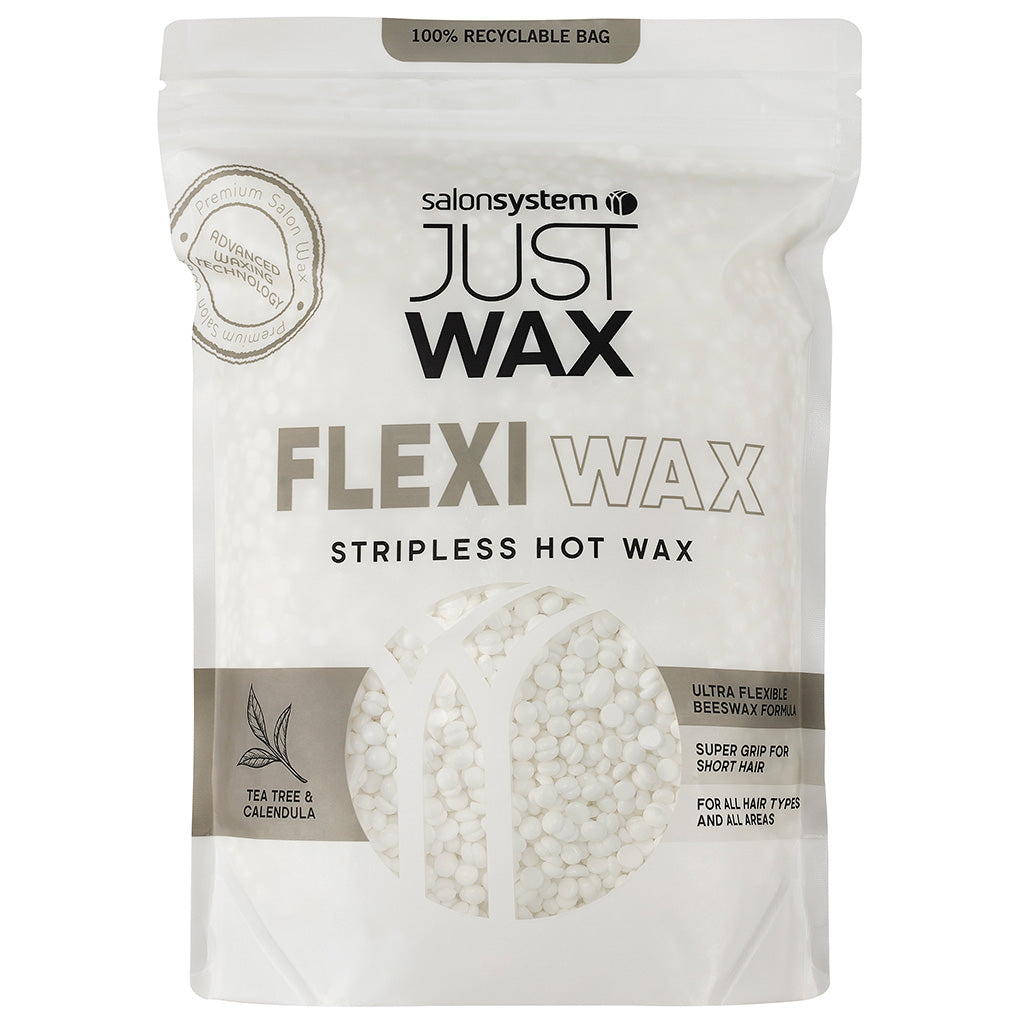 Salon System Just Wax Flexi Wax Stripless Hot Wax Tea Tree & Calendula ...