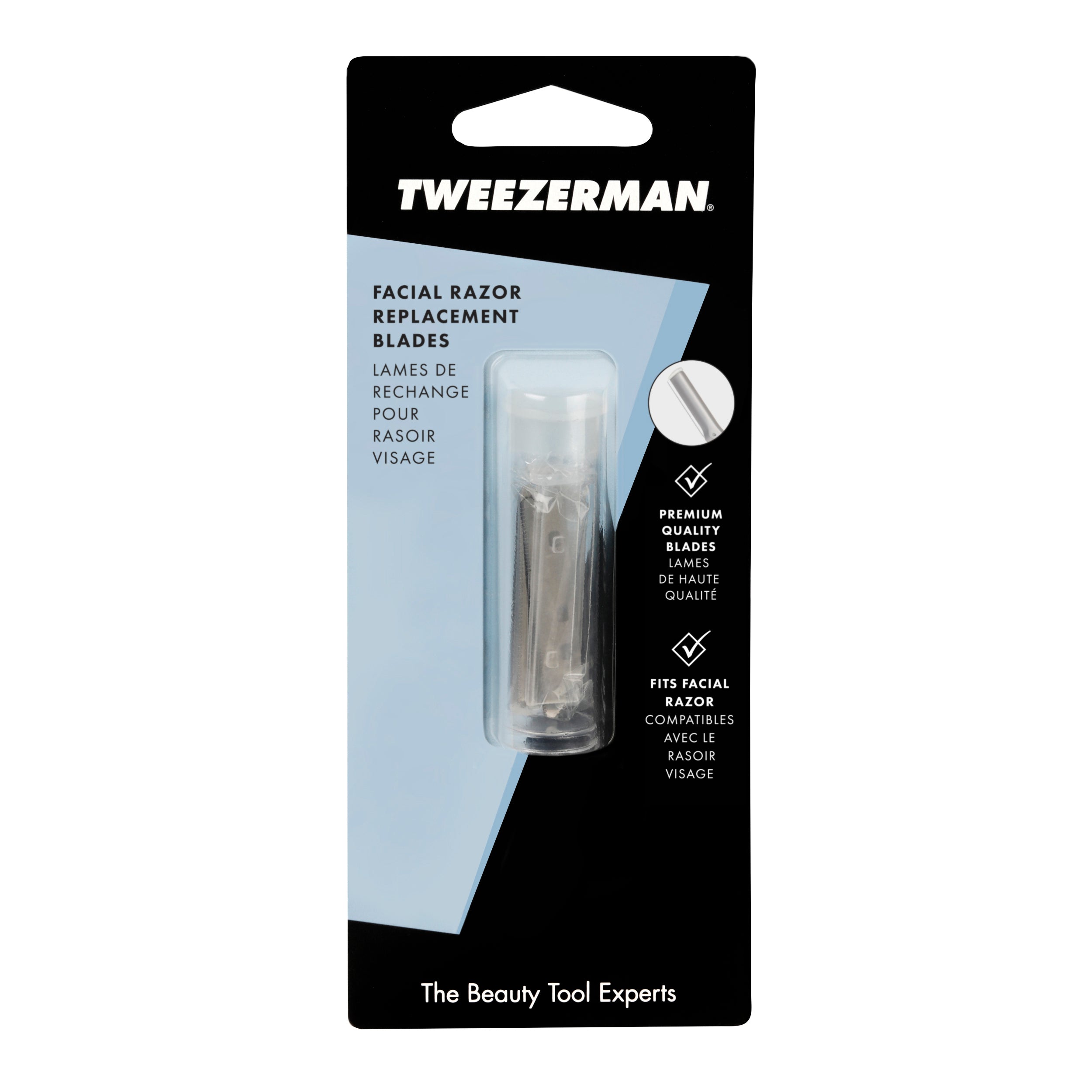 Tweezerman Facial Razor Replacement Blades | False Eyelashes