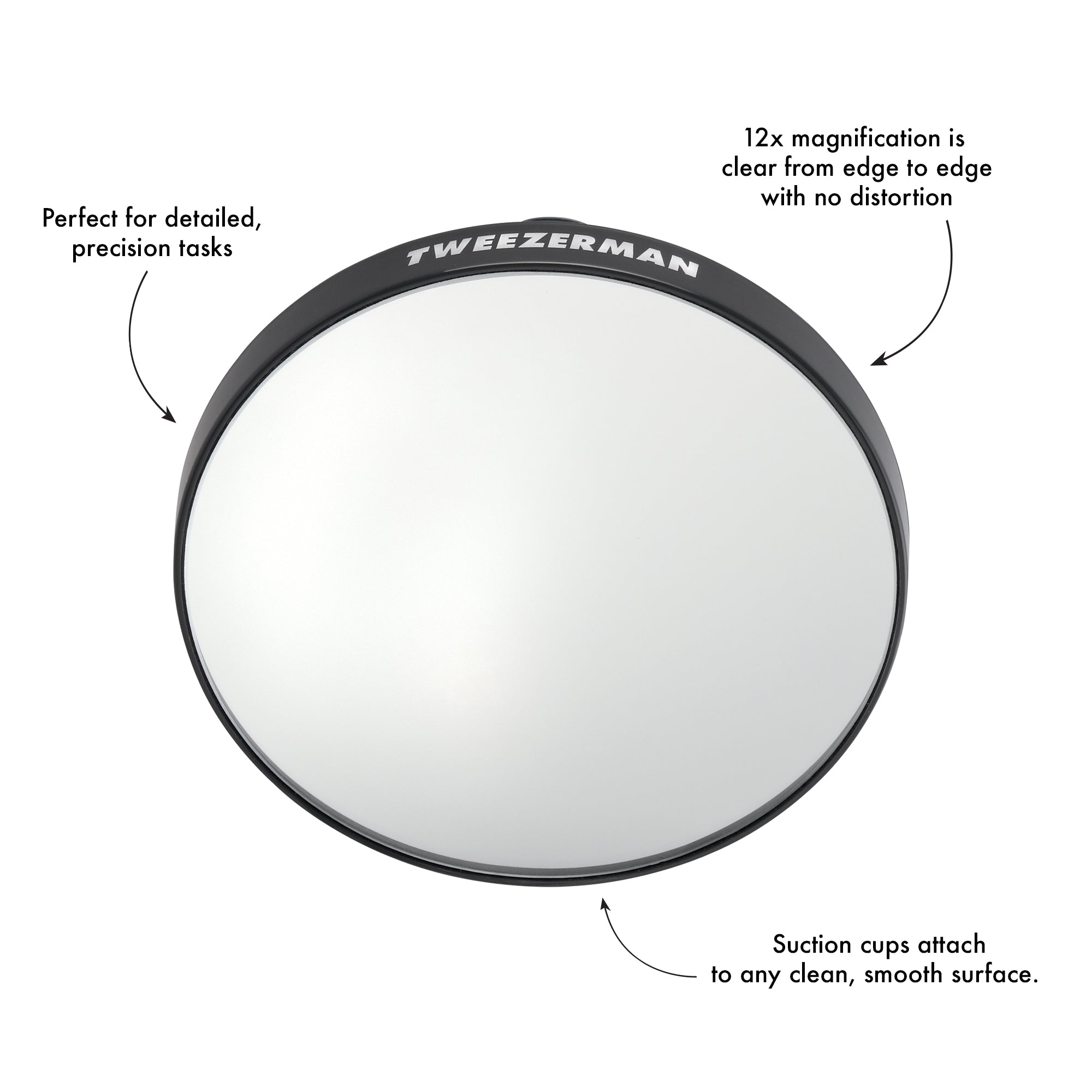 Tweezerman Tweezermate 12x Magnification Mirror | False Eyelashes