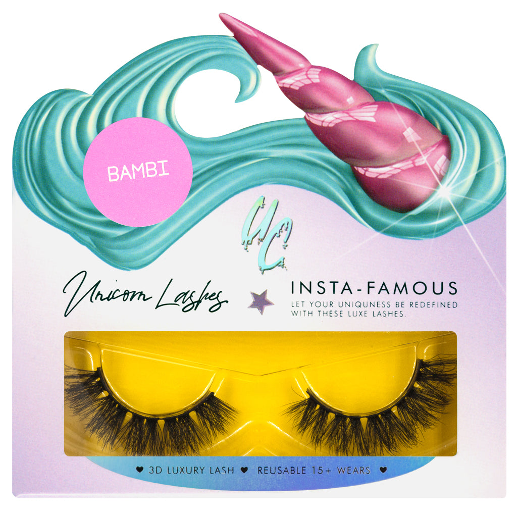Unicorn Cosmetics 3D Faux Mink Lashes - Bambi | False Eyelashes