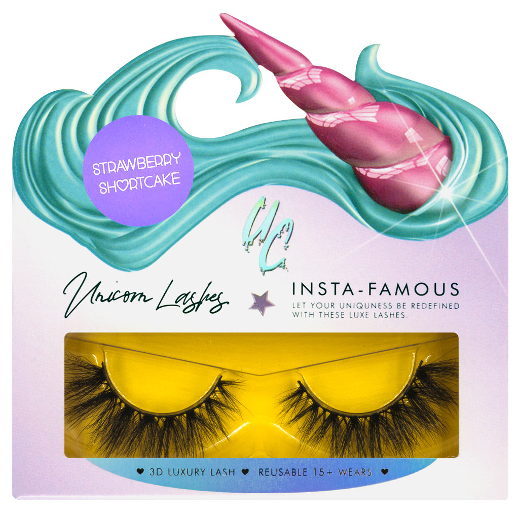 Unicorn Cosmetics 3D Faux Mink Lashes - Strawberry Shortcake | False ...