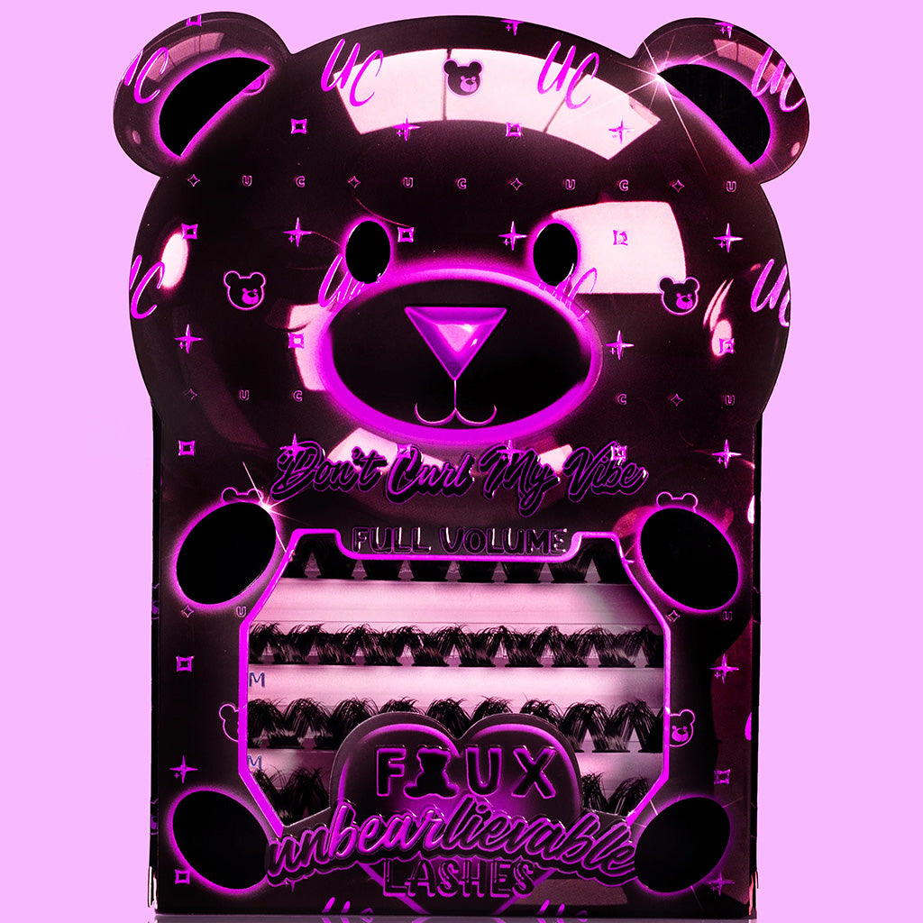 Unicorn Cosmetics UnBearlievable Don't Curl My Vibe Cluster Lashes - F | False Eyelashes