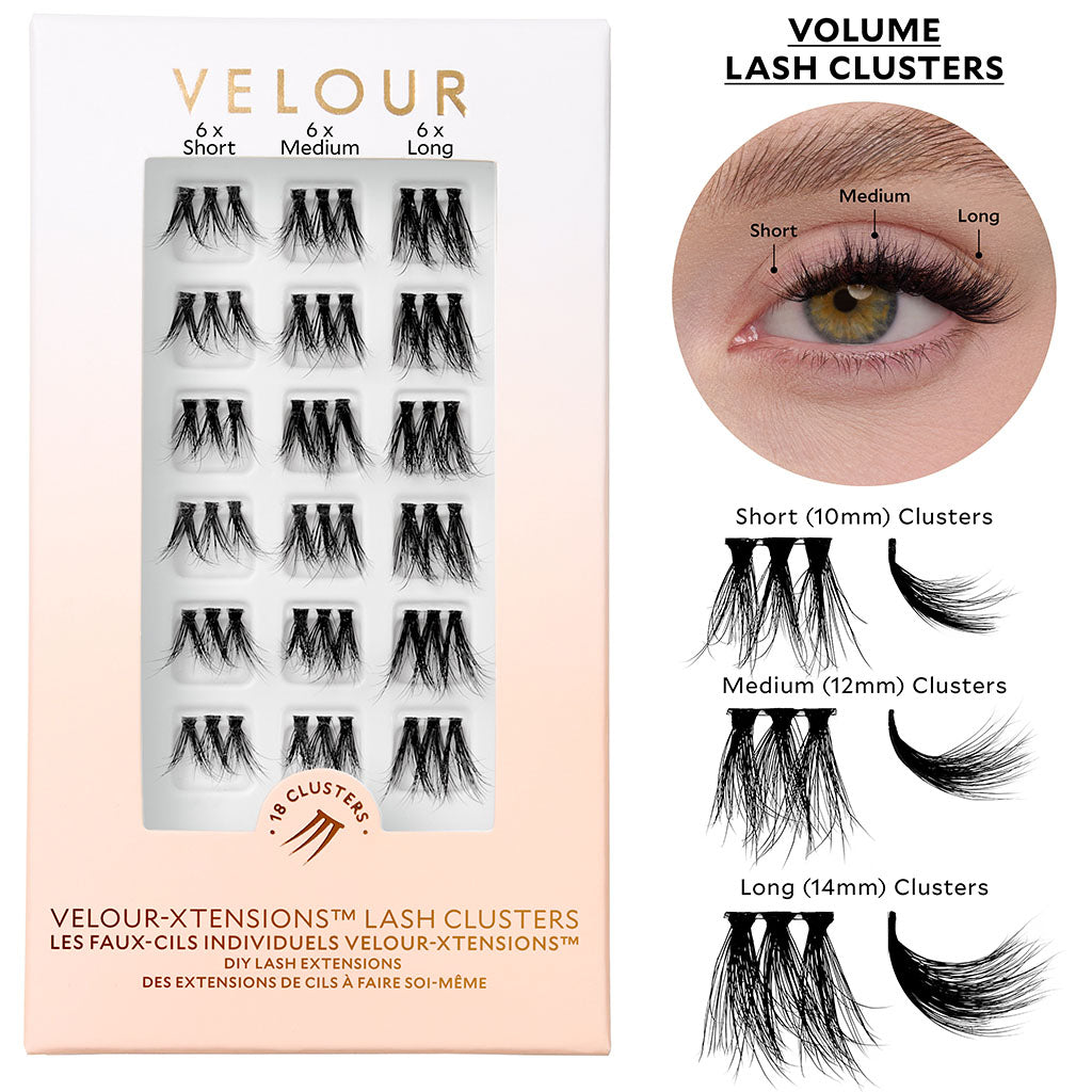 Velour Xtensions Lash Clusters - Volume Lash Clusters | False Eyelashes