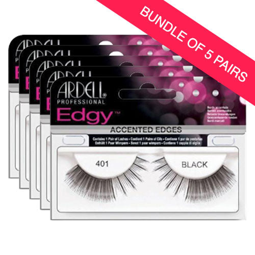 Ardell Edgy Lashes 401 (BUNDLE OF 5 PAIRS) | False Eyelashes