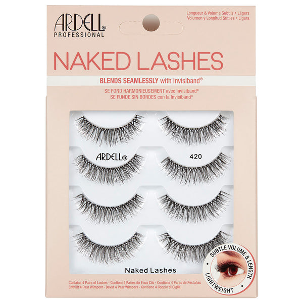 Ardell Naked Lashes 420 Multipack (4 Pairs) | False Eyelashes