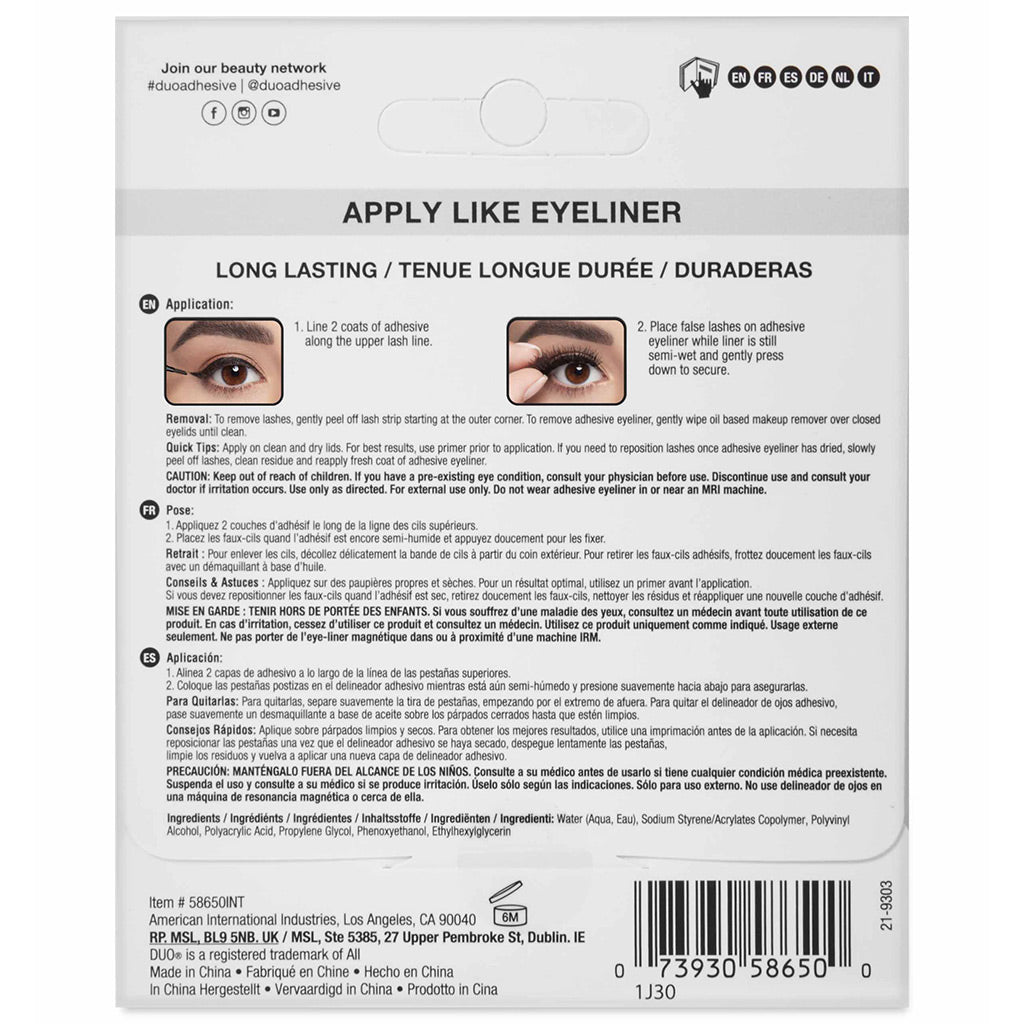 DUO Line It Lash It Adhesive Eyeliner - Clear (3.5g) | False Eyelashes