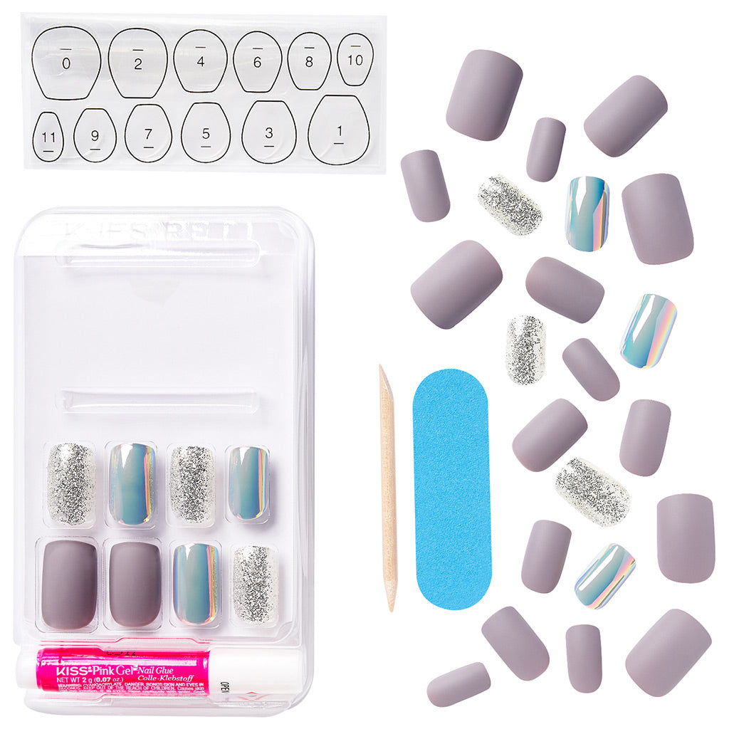 Kiss False Nails Gel Fantasy Nails - Wake Up Call | False Eyelashes