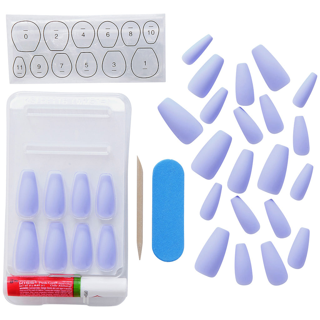 Kiss False Nails Gel Fantasy Sculpted Nails - Night After | False Eyelashes