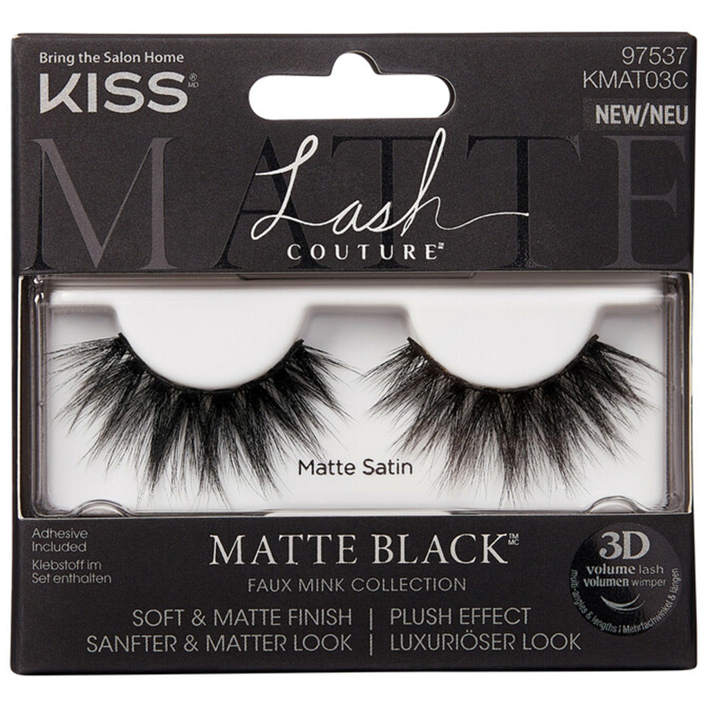 Kiss Matte Black Faux Mink Collection - Matte Satin | False Eyelashes