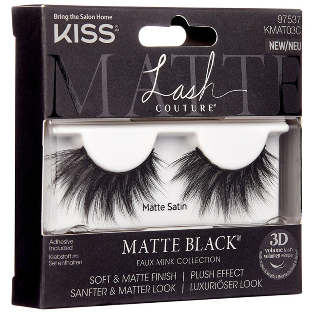 Kiss Matte Black Faux Mink Collection - Matte Satin | False Eyelashes