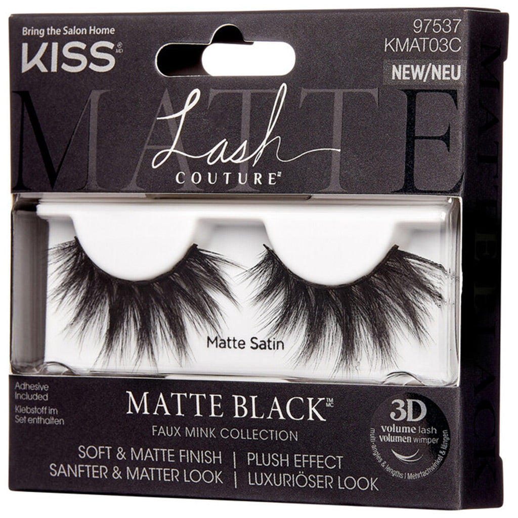 Kiss Matte Black Faux Mink Collection - Matte Satin | False Eyelashes