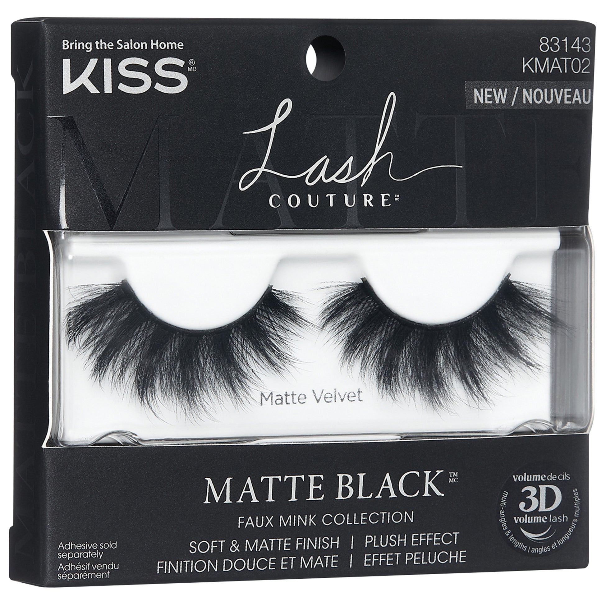 Kiss Matte Black Faux Mink Collection - Matte Velvet | False Eyelashes