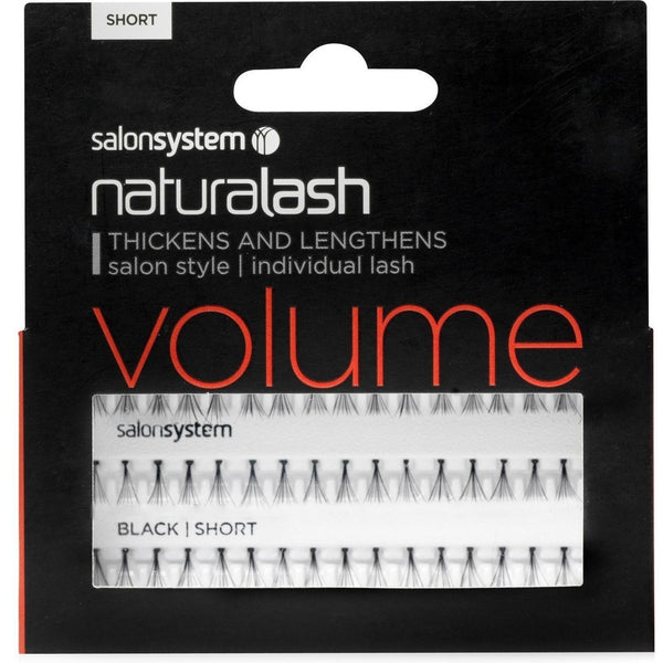 Salon System Individual Lashes Black Short | False Eyelashes