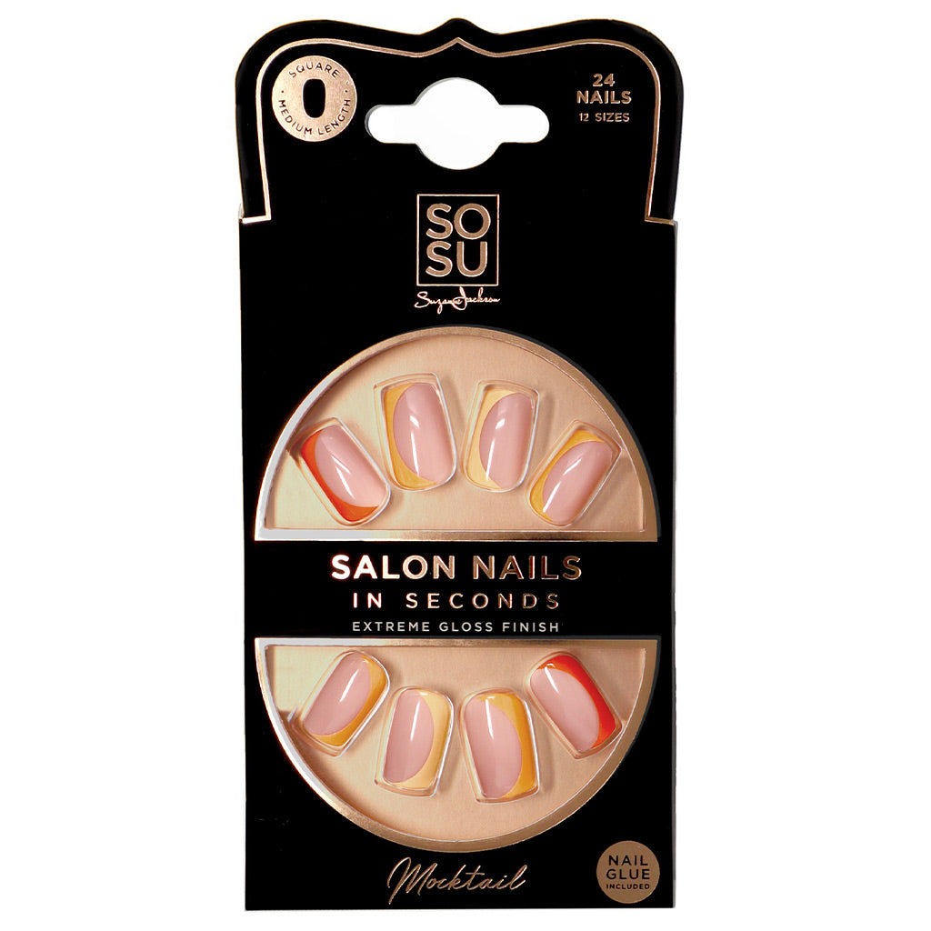 SOSU by SJ False Nails Square Medium Length - Mocktail | False Eyelashes