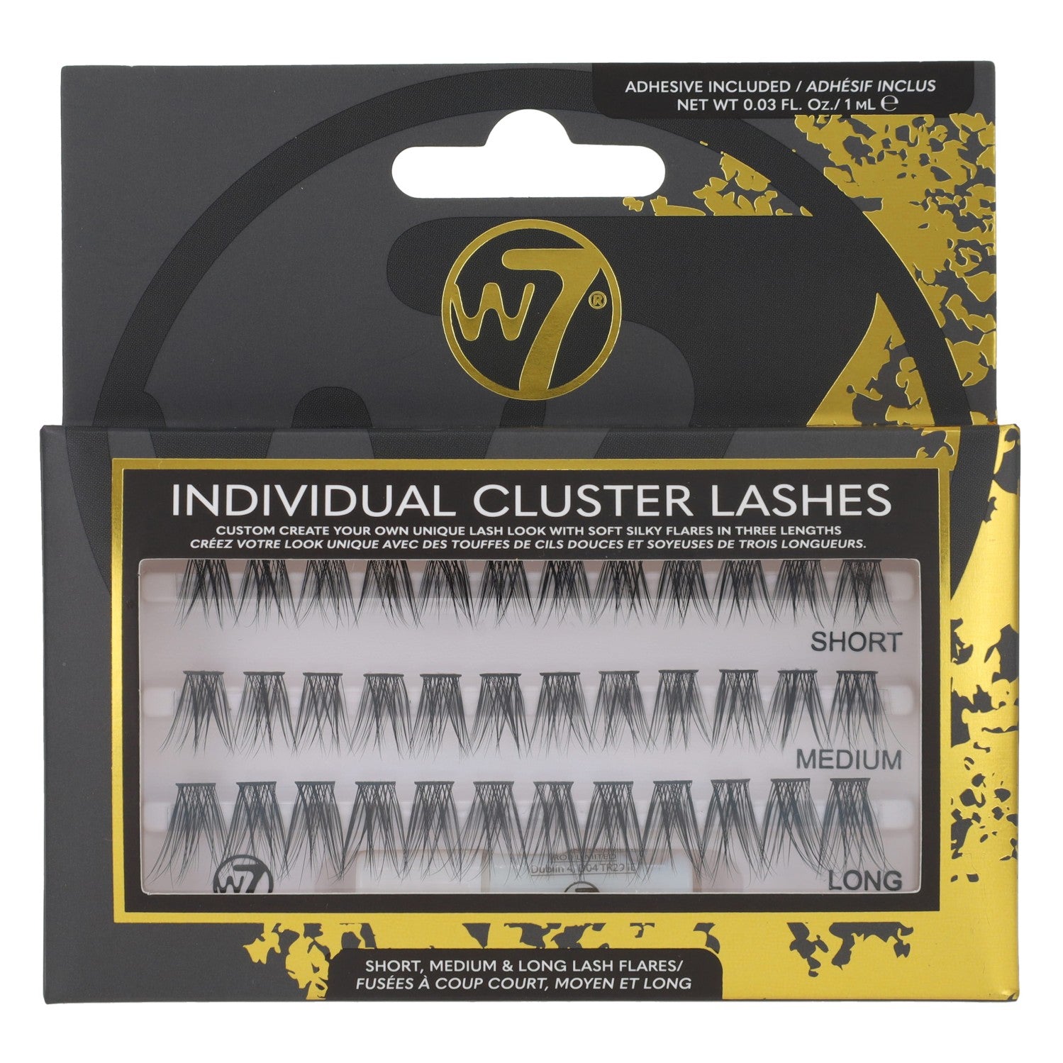 W7 Individual Cluster Lashes - Short, Medium and Long | False Eyelashes